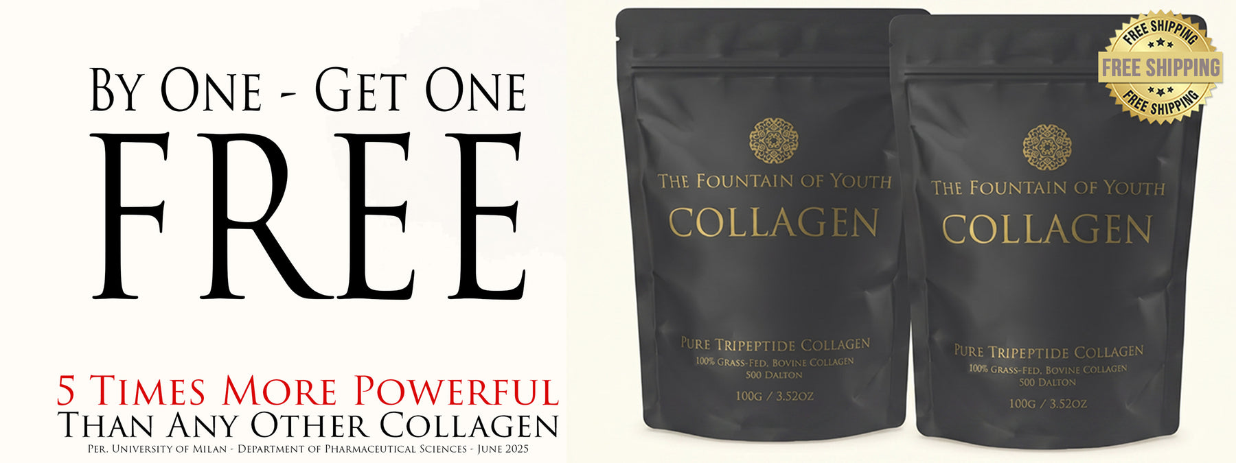 The Fountain of Youth Lifestyle Tripeptide Collagen - Australia and US